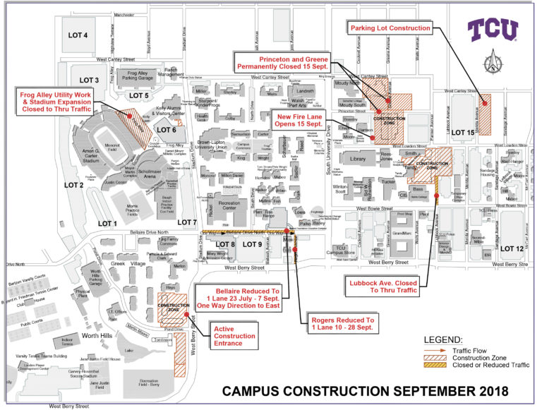 September brings new construction developments to campus | TCU 360