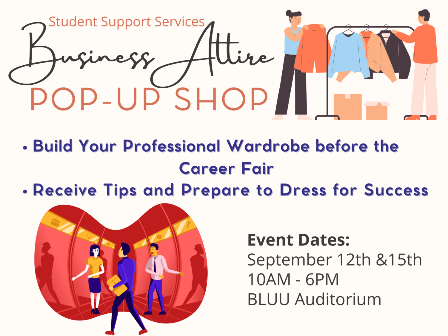 TCU helps students dress for success with a free business attire pop-up ...