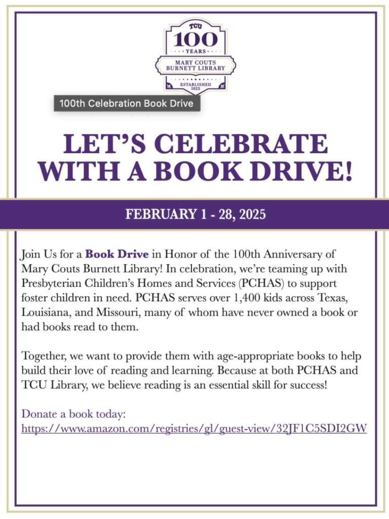 Mary Couts Burnett Library marks a century of operation | TCU 360