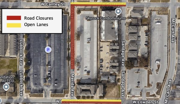 Road closures and construction disrupt traffic flow on TCU’s east ...