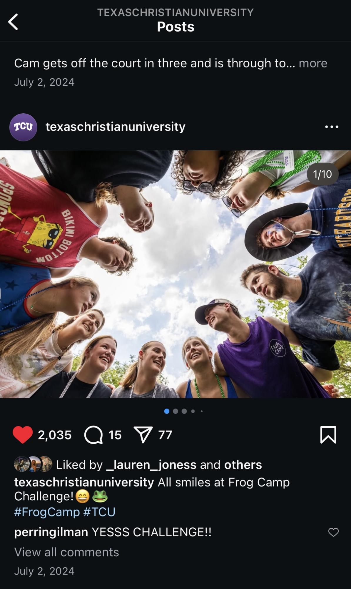 Gone camping: the guide to choosing the Frog Camp for you | TCU 360